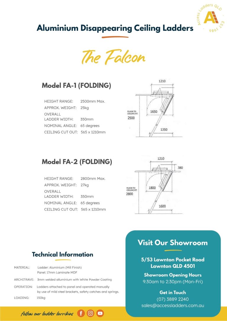 Falcon Folding Attic Ladder - Roof Space Renovators